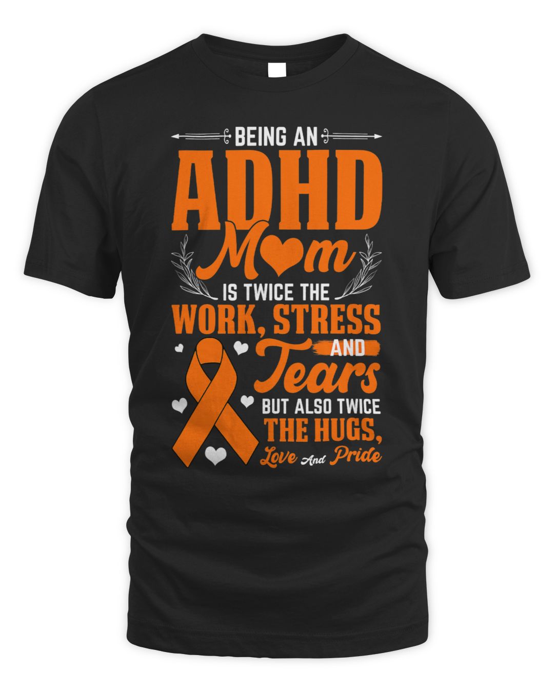 Being An ADHD Mom National ADHD Awareness Day Orange Ribbon