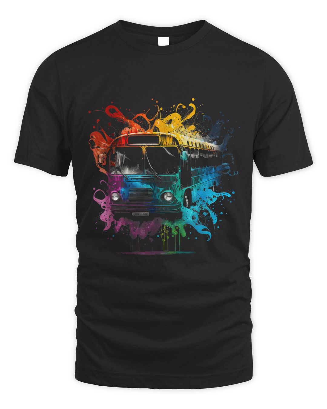Bus Splash Art Bus Driver Omnibus Work Bus Coach Retro