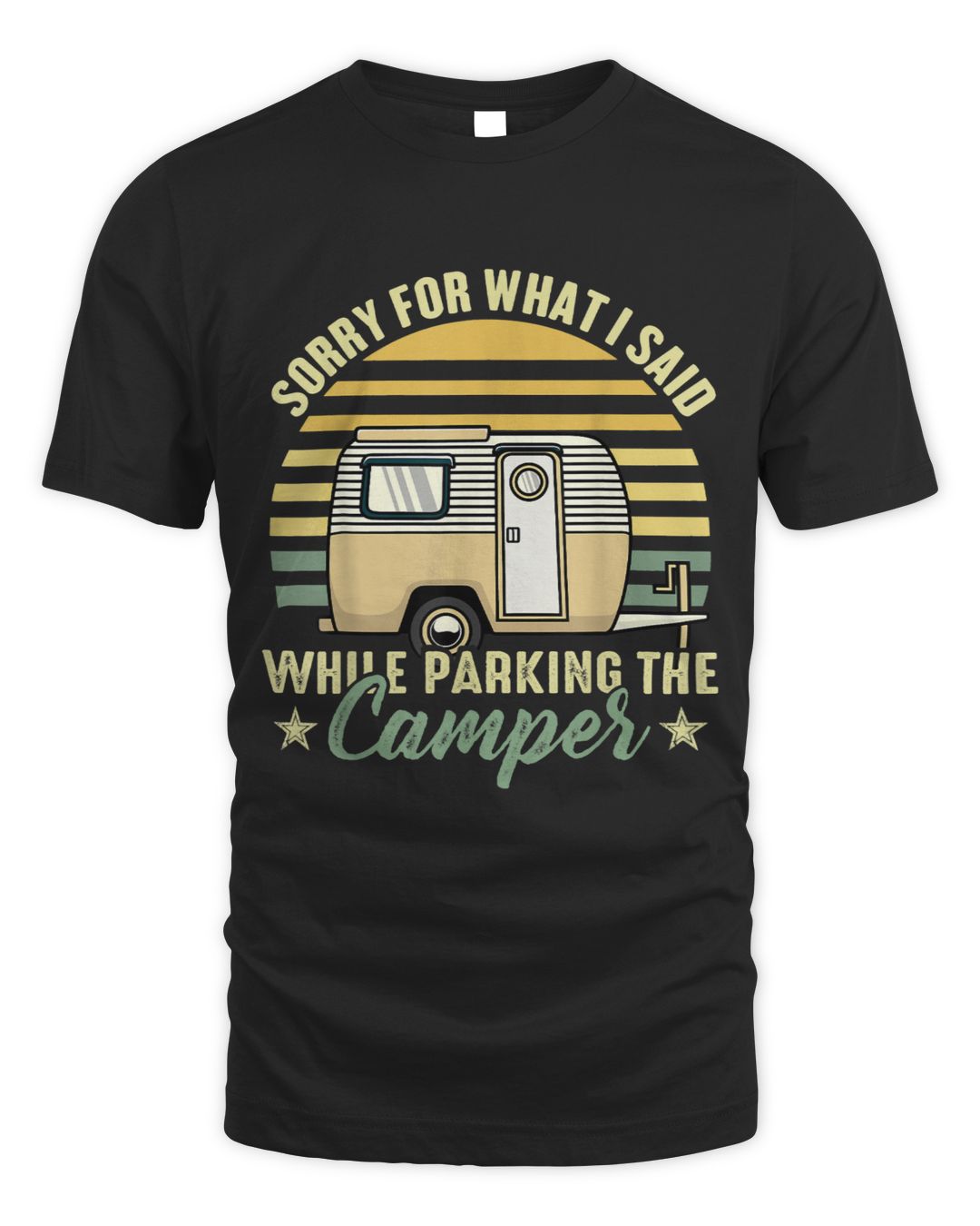 Funny Sorry Parking Camper Camping Party RV CoPilot Caravan