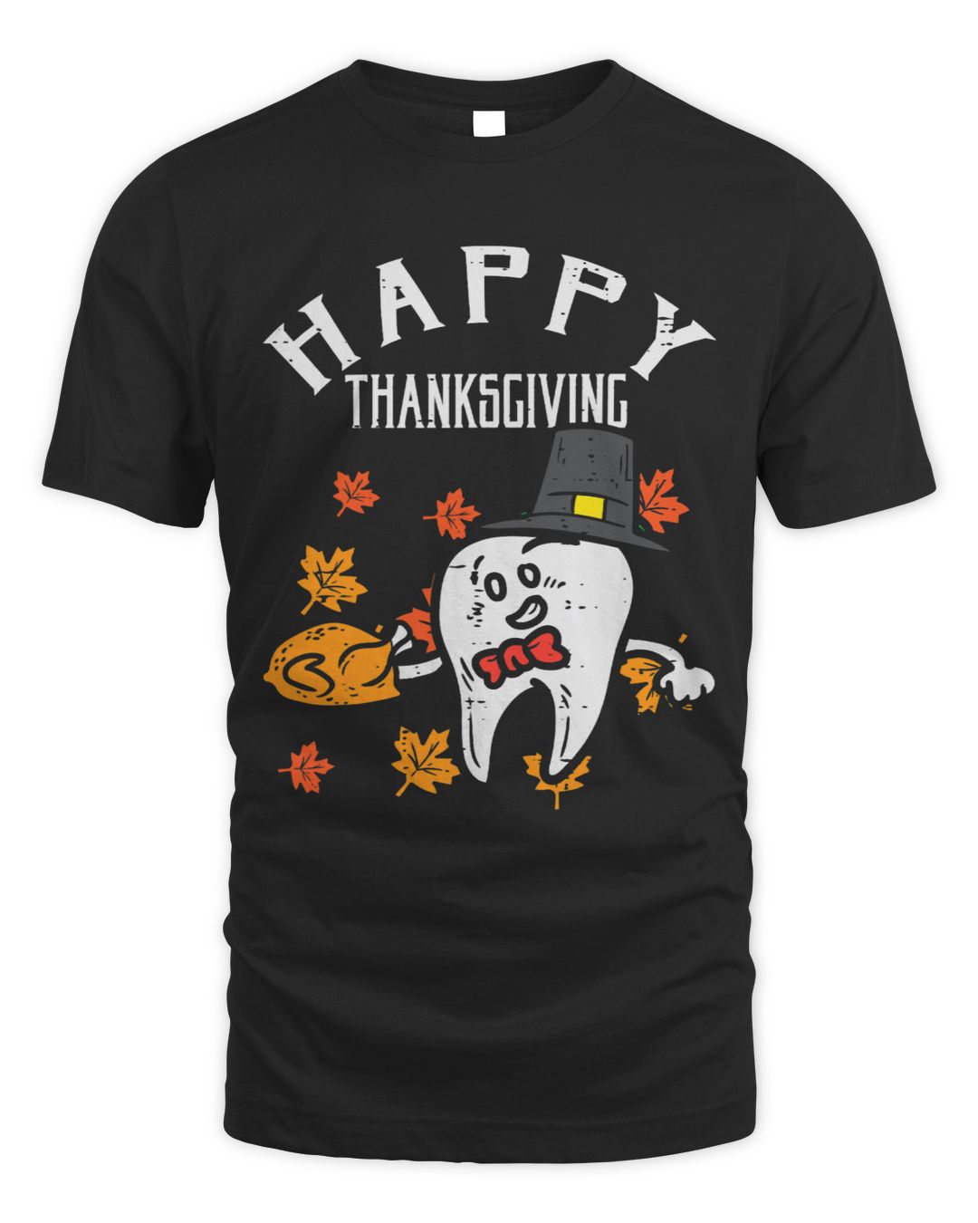 Tooth Leaves Turkey Happy Thanksgiving Dentist Dental