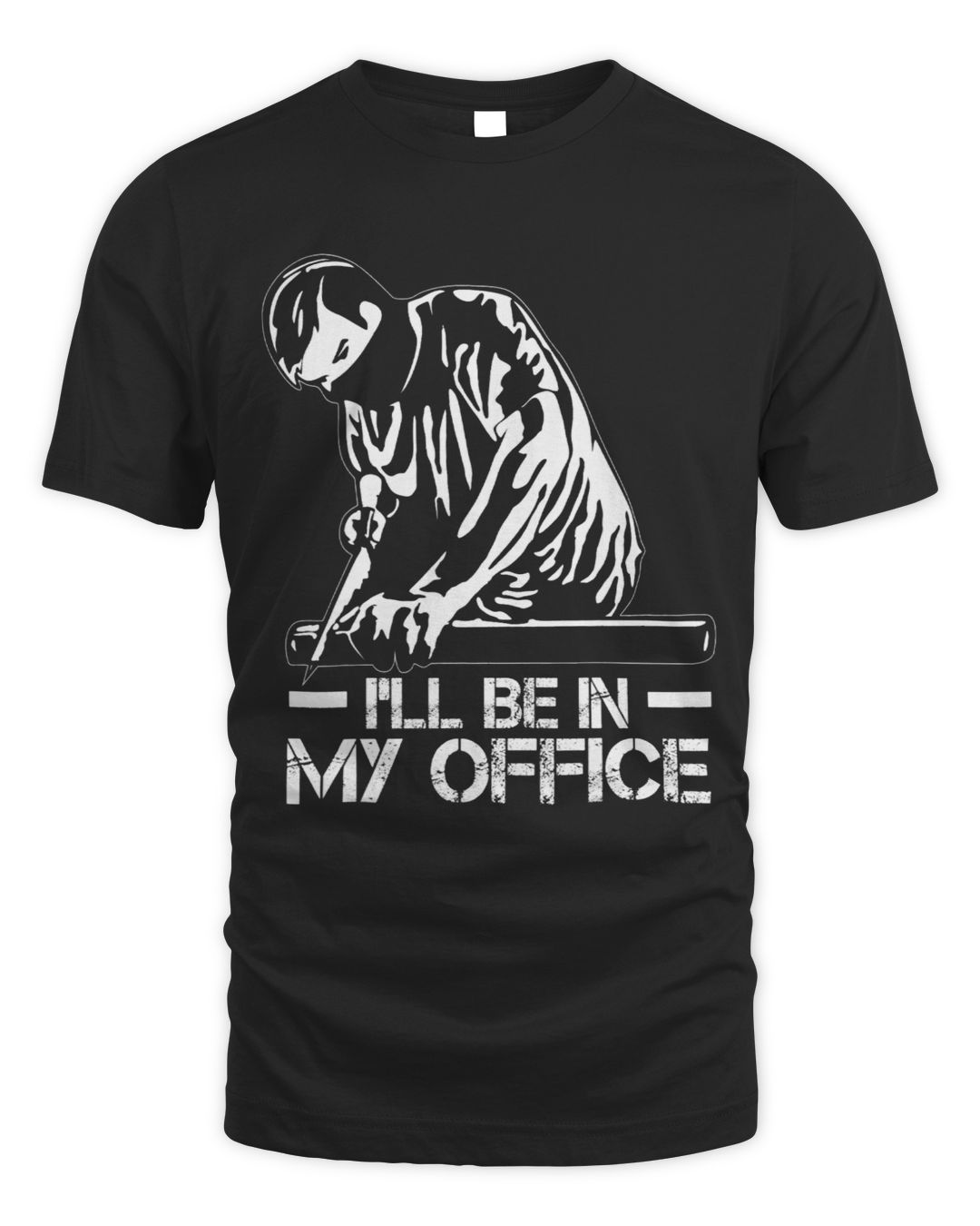 Mens Ill Be In My Office Woodworking Workshop Garage Senprints