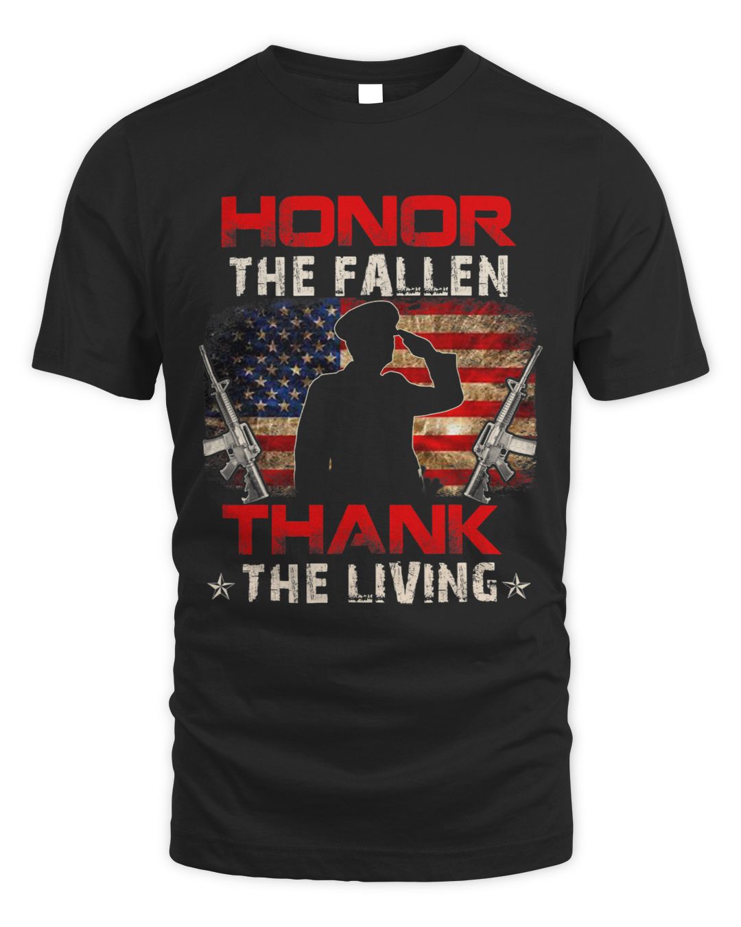 Honor the Fallen Veteran Themed Military Support Unisex Standard T-Shirt