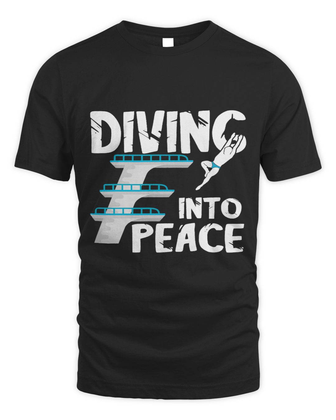Diving Into Peace Springboard Diver Sport Springboard Diving | SenPrints
