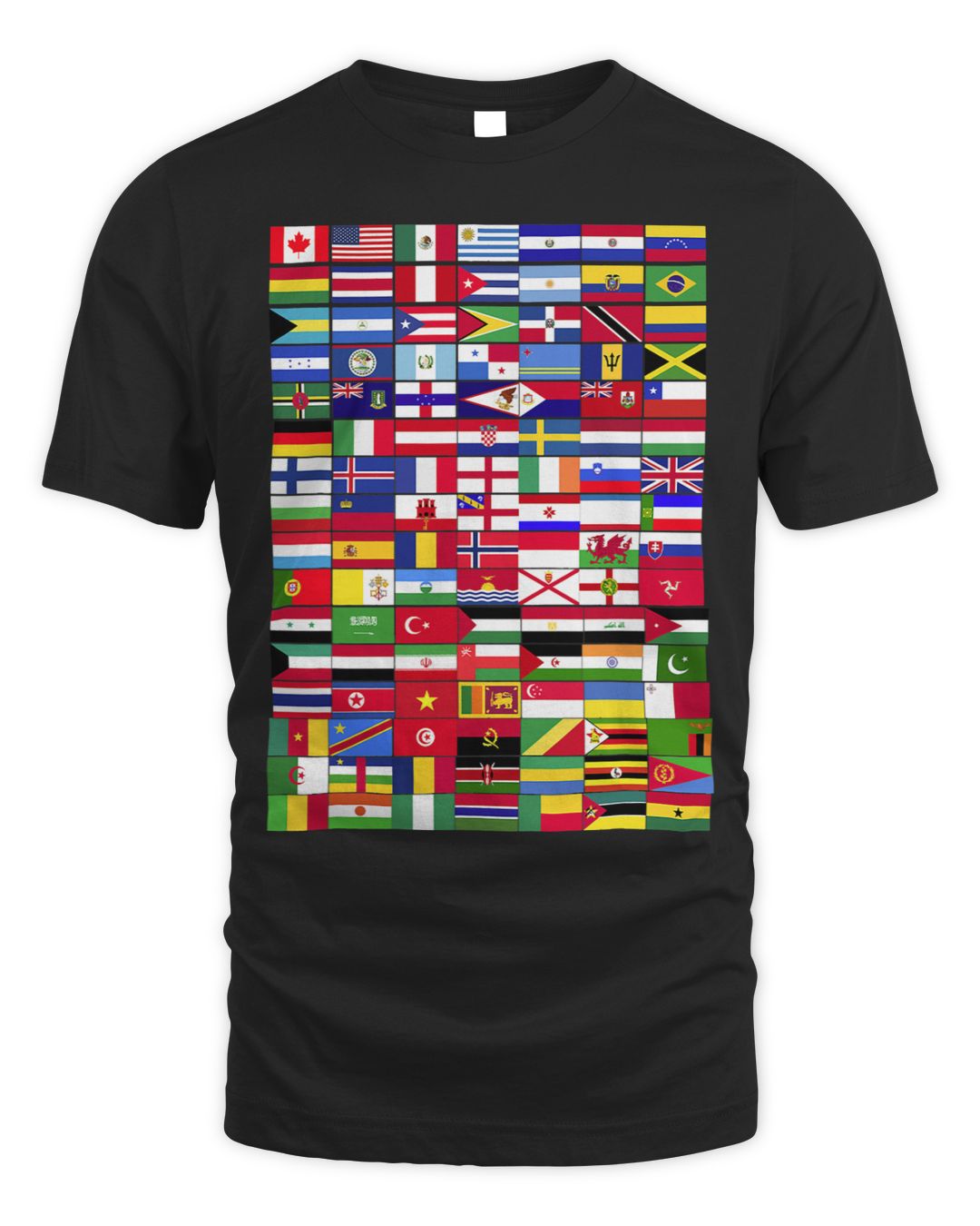 Traveling International Countries Flags World Flags Unisex Standard T-Shirt