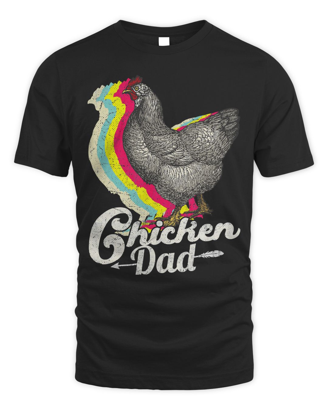 Chicken Daddy For Men Retro Dad 352 Hen Rooster