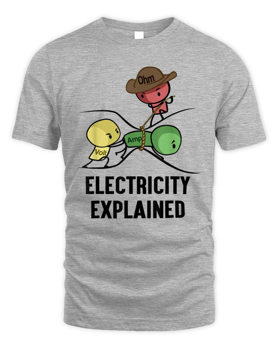 Electricity Explained Physics Nerd Gift I Teacher School T-Shirt Unisex ...