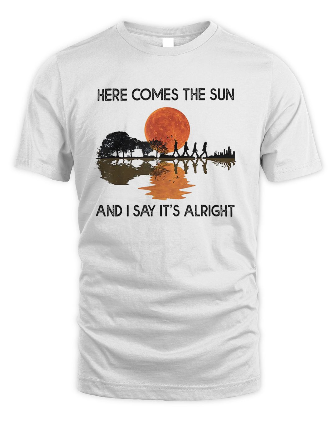 Here Comes The Sun And I Say It's Alright Guitar Graphic | teecodo