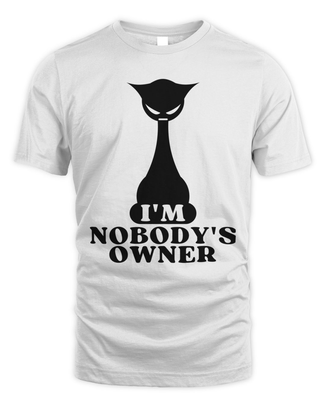 IM NOBODYS OWNER ANGRY CAT SILHOUETTE Funny Cat Pictures With Captions
