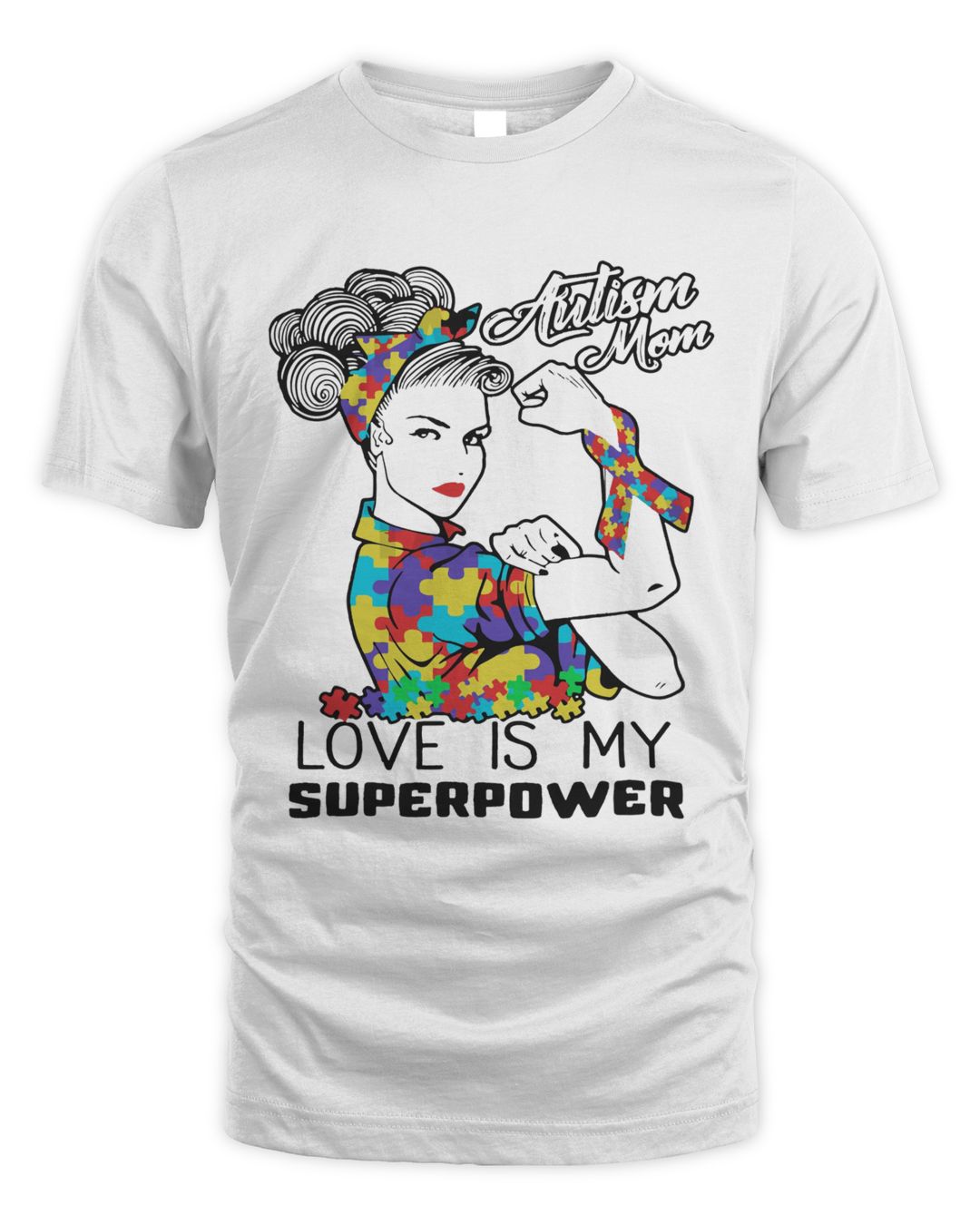 Autism Mom Love Is My Superpower Unisex Standard T-Shirt