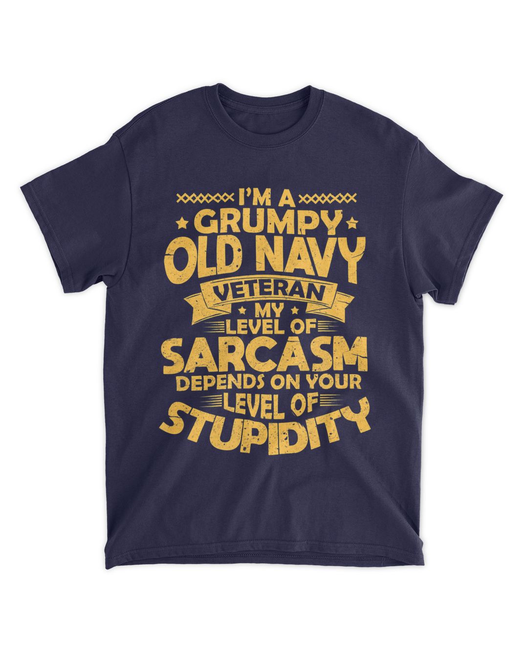 I'm A Grumpy Old Navy Veteran Unisex Standard T-Shirt