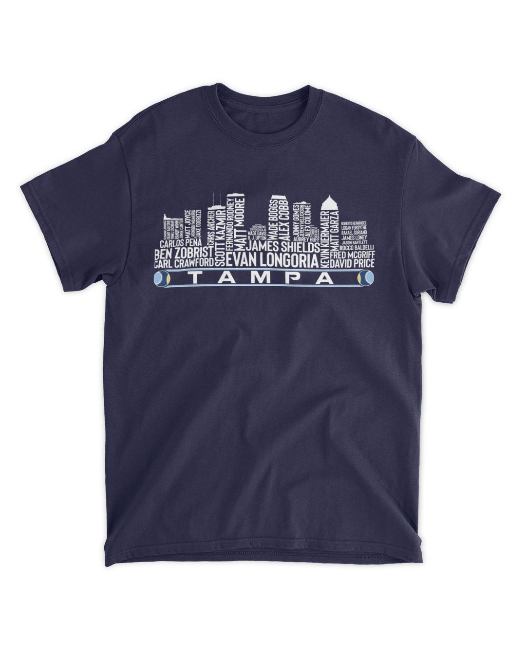 Tampa Bay Rays Baseball Legends Tampa Bay Skyline