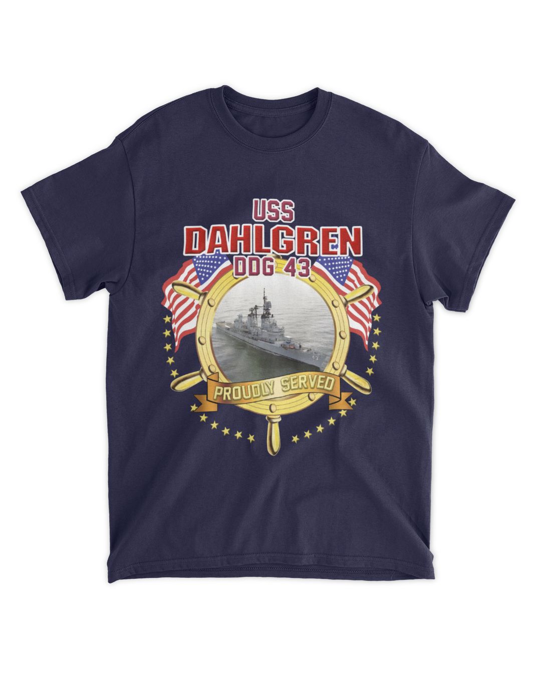 USS Dahlgren (DDG 43) Unisex Standard T-Shirt