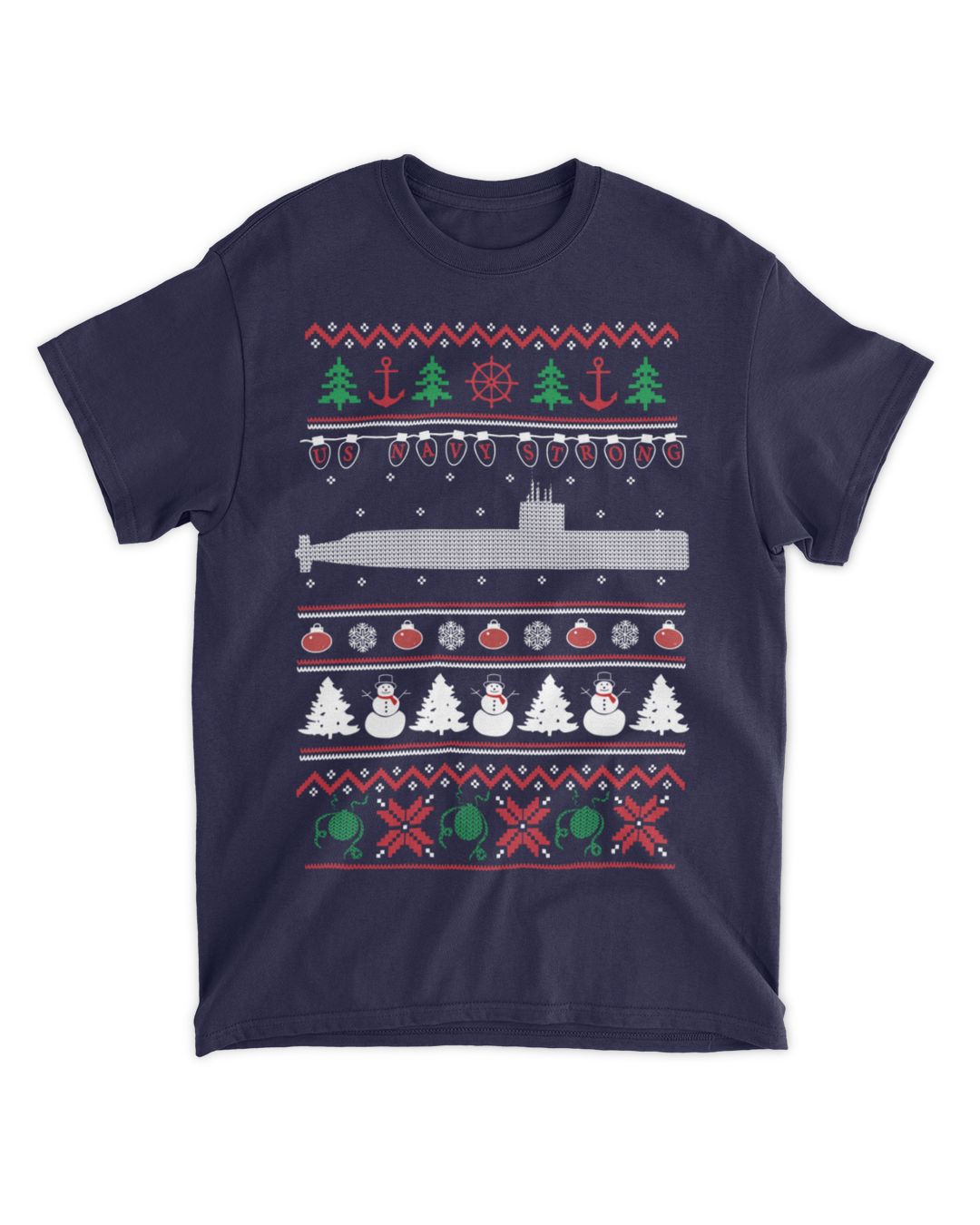 Submarine Xmas Unisex Standard T-Shirt