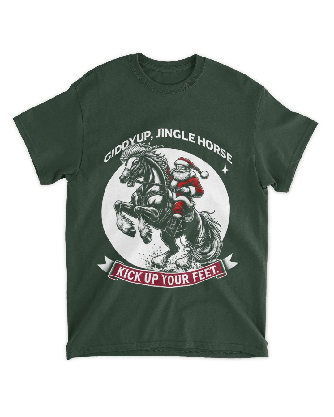 Giddyup, Jingle Horse, Kick Up Your Feet Unisex Standard T-Shirt