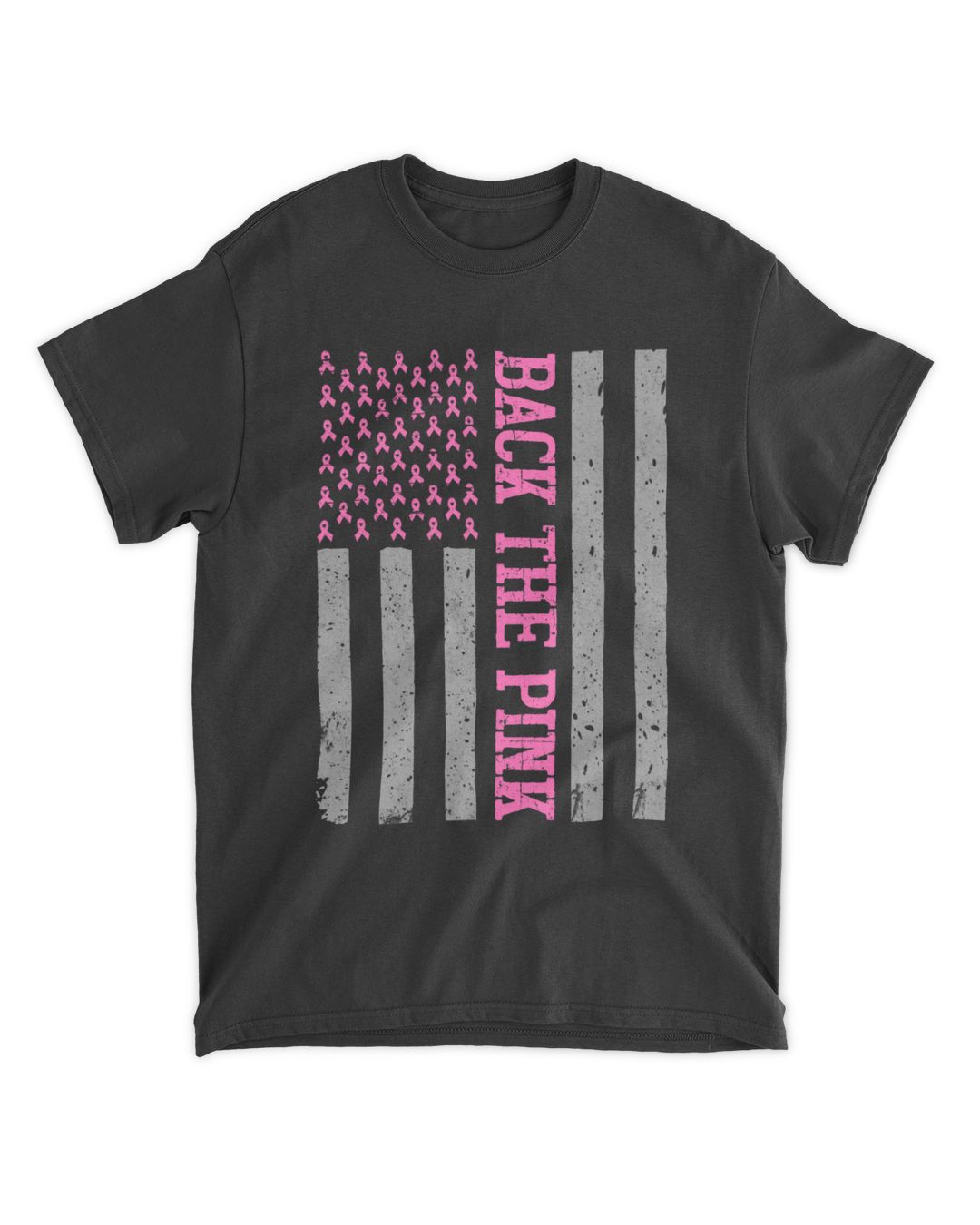 Back The Pink USA Flag Breast Cancer Awareness | Fakazon