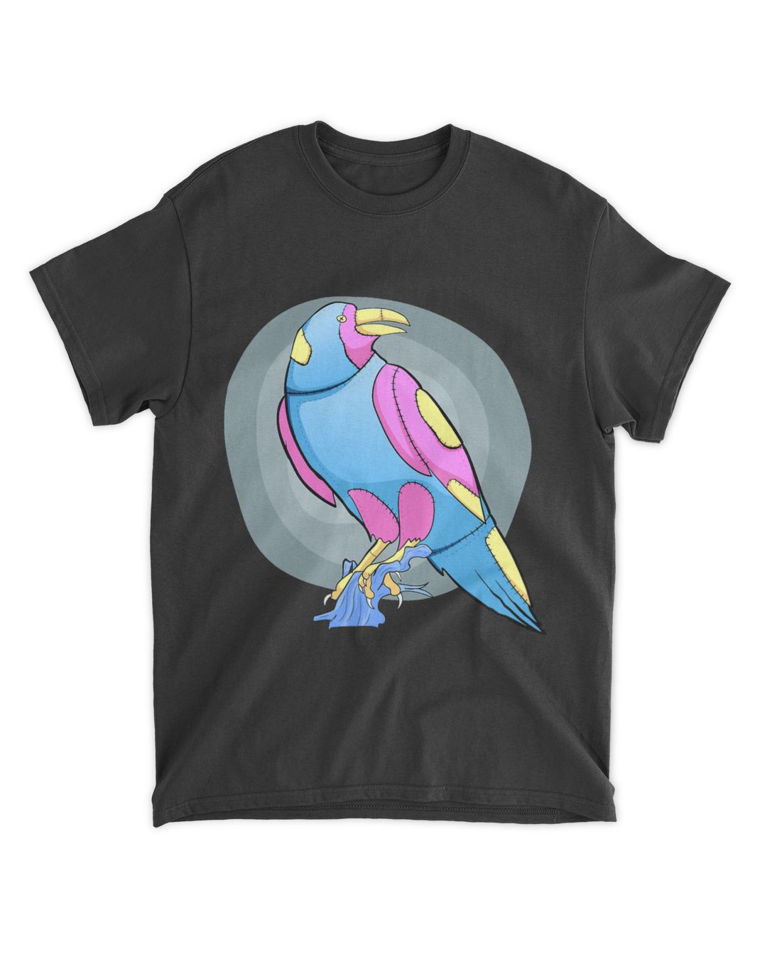 Black Crow Raven Pastel Goth Yami Kawaii Sad Aesthetic Unisex Standard ...