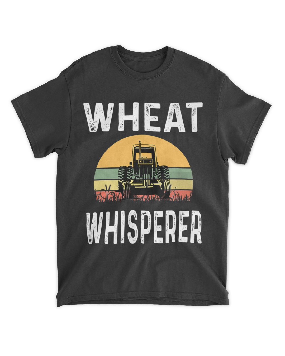 Farmer Wheat Whisperer Funny Grain Farmer Farming Retro Sunset