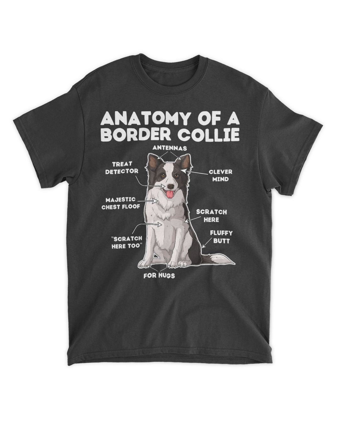 Anatomy of a Border Collie T-Shirt