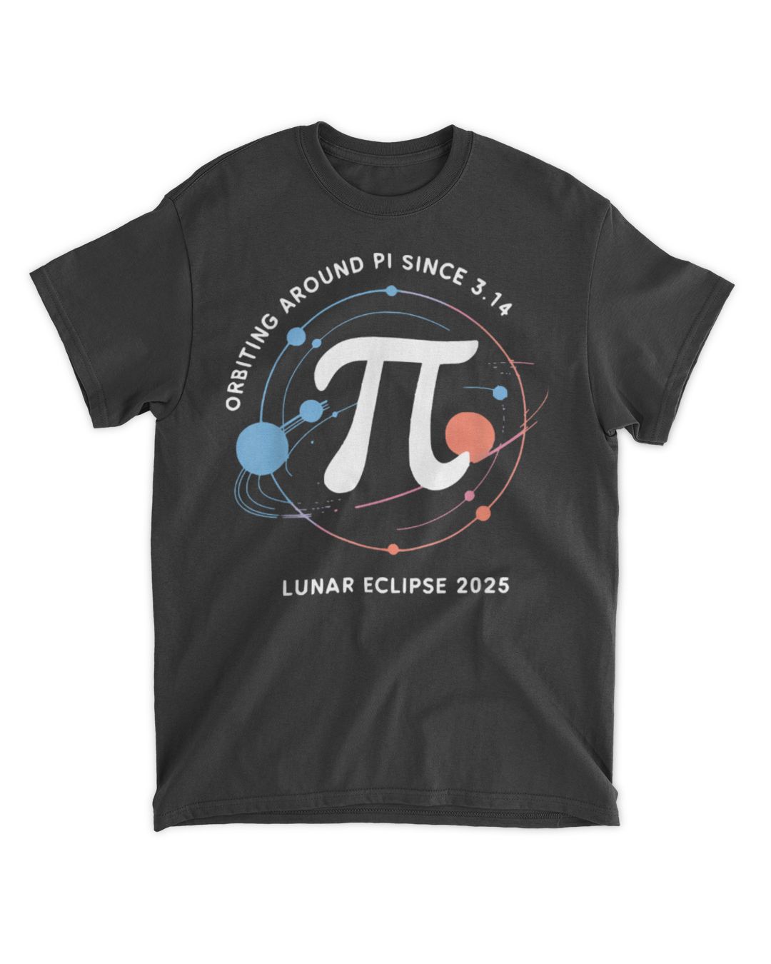 Pi Day Lunar Eclipse 2025 Cosmic Math T-Shirt