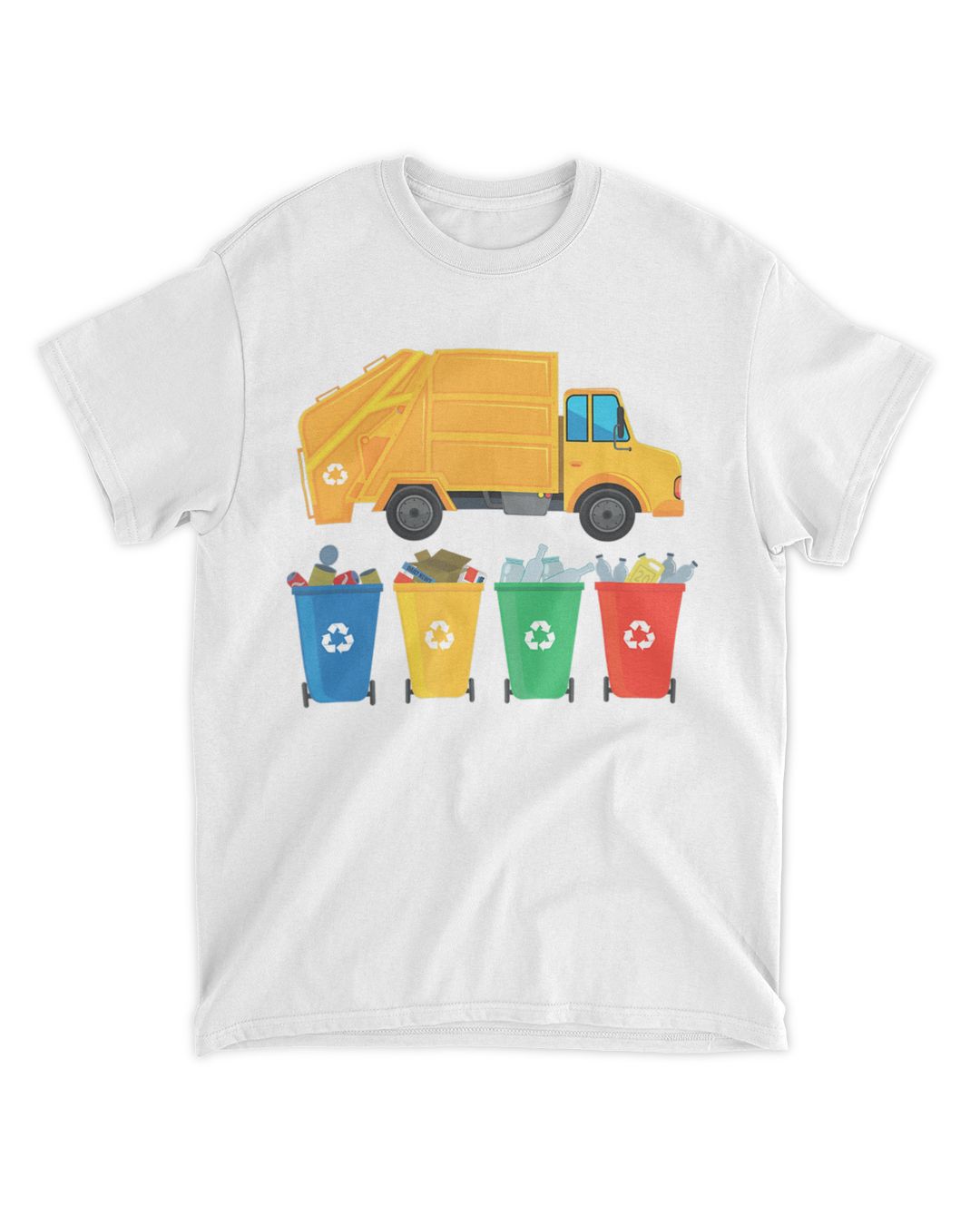 Trash Truck Garbage Recycling Waste Management Car T Shirt Unisex ...