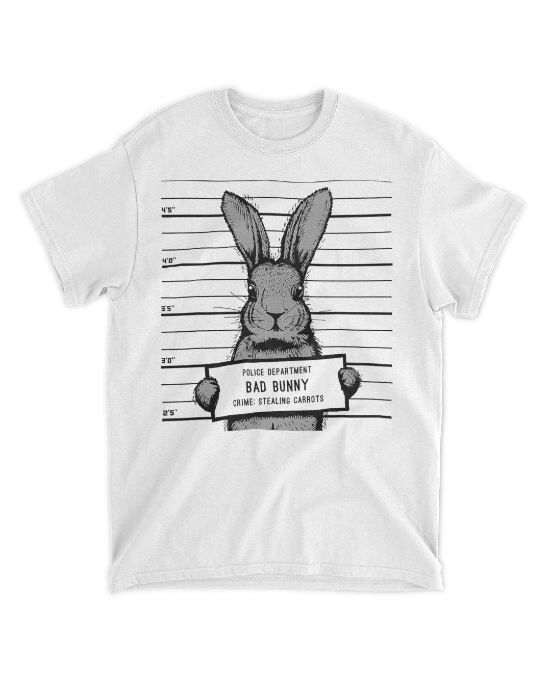 Funny Cool Sarcastic Easter Bunny Rabbit Busted Cartoon Meme T-Shirt