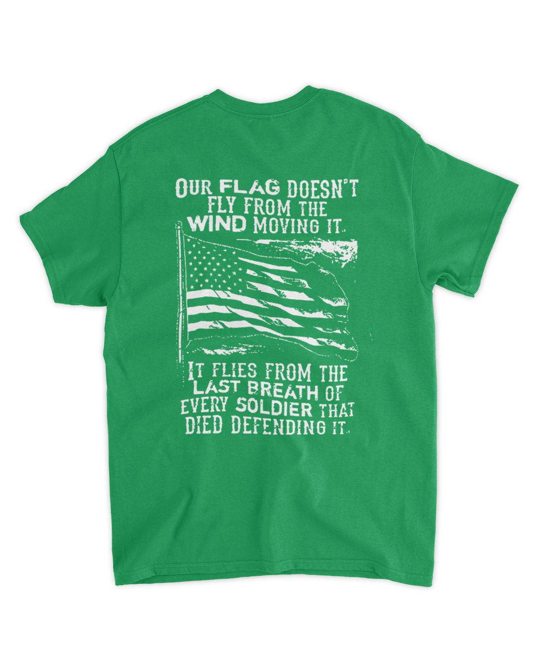 Our Flag Doesn't Fly From The Wind Moving It