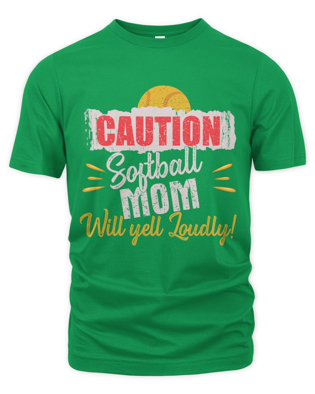  Softball SP 256 Caution Softball Mom Will Yell Loudly