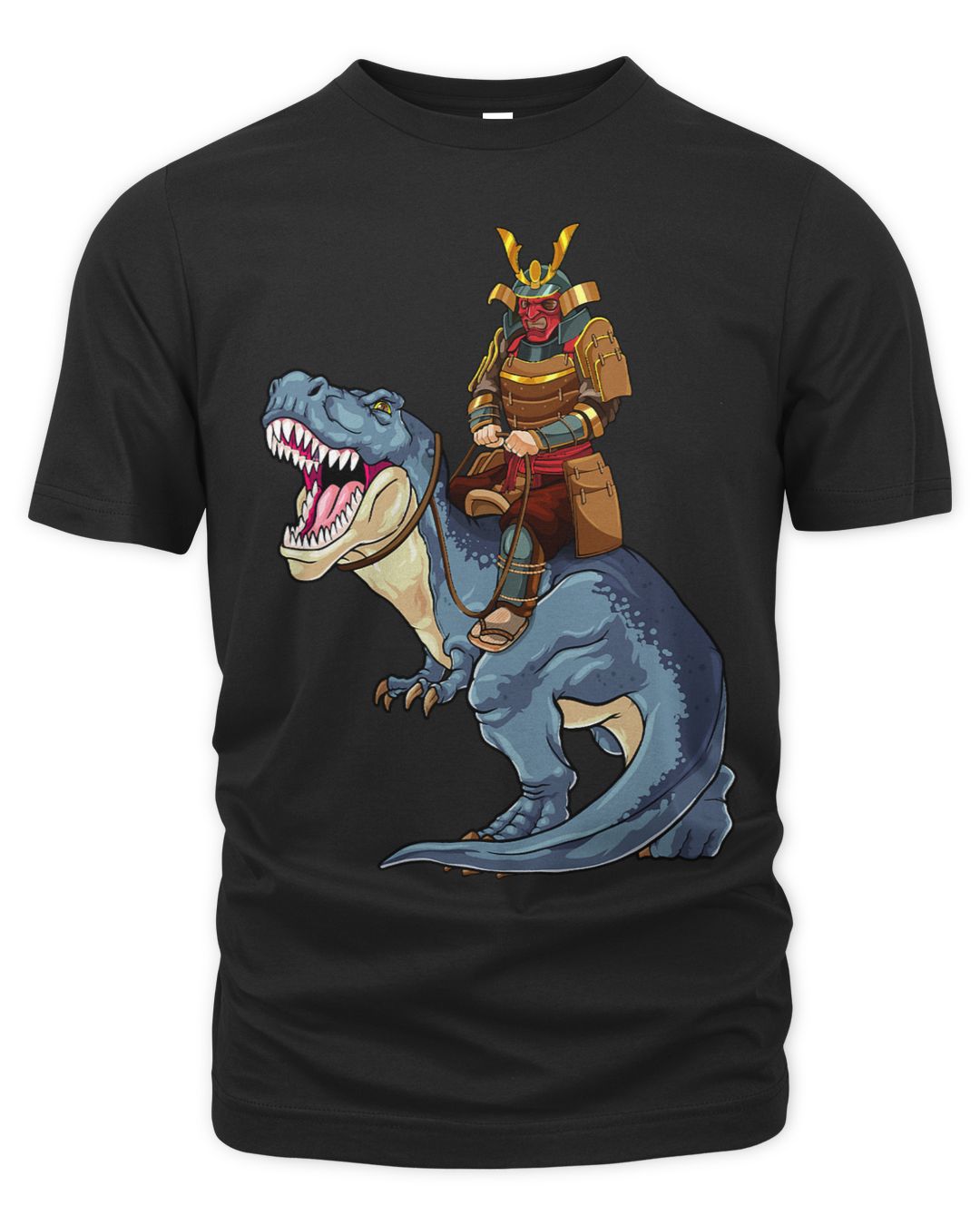 Samurai Riding TRex Dinosaur Japanese Medieval Ronin 1