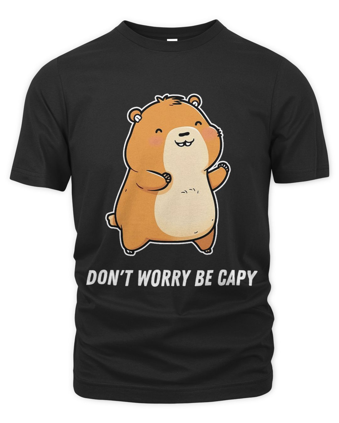 Dont Worry Be Capybara Puns Kids Rodent Kawaii