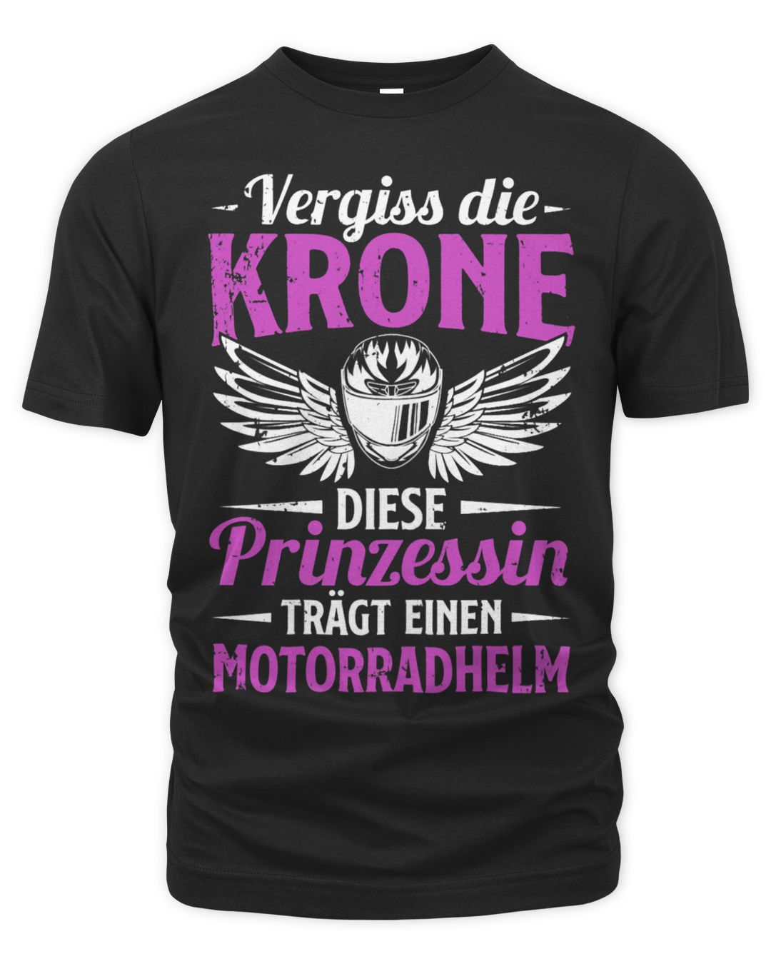 Womens Motorcyclists. This princess wears a motorcycle helmet | SenPrints