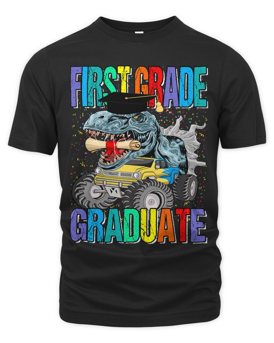 First Grade Graduate Monster Truck Dinosaur Graduation | DT Store