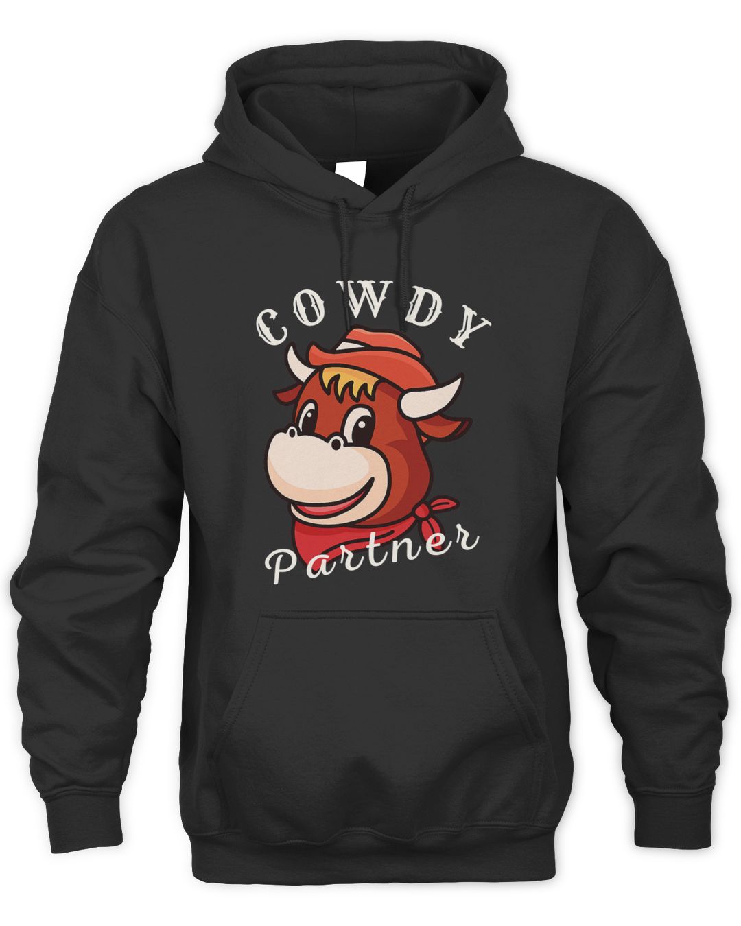 Cowdy Howdy Partner Shirt Rodeo Cow Cowboy Hat MooHaw Howdy Unisex Hoodie