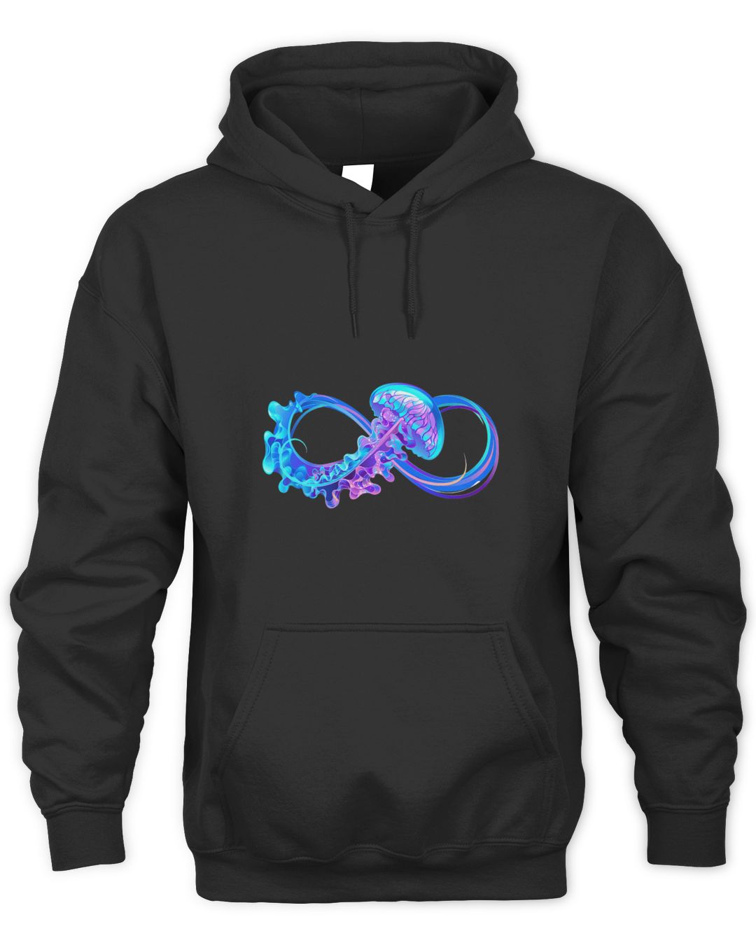 Rainbow Colorful Glowing JellyFish Infinity Symbol Sign