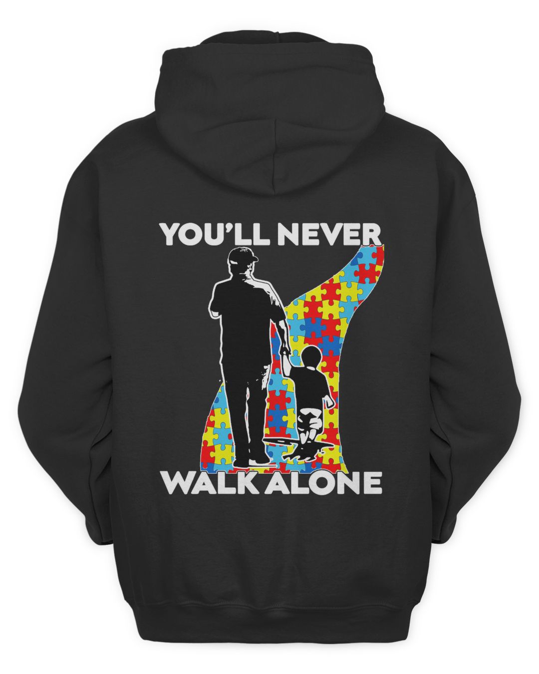 You'll never walk alone Grandpa and Grandson | Autism Custom Gifts