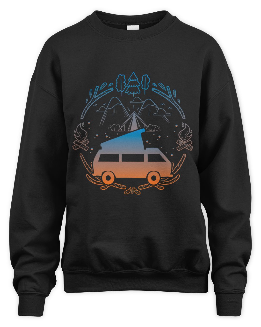 Camping Camp Van Life Design Vanagon Van Bus Dipper Campfire Camper
