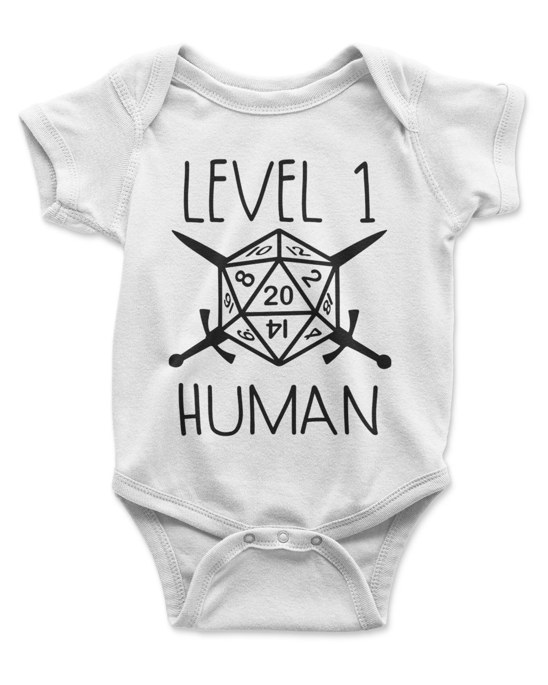 Level 1 Human, Baby DnD, Dungeons and Dragons, DnD, RPG Gift, Dungeon ...