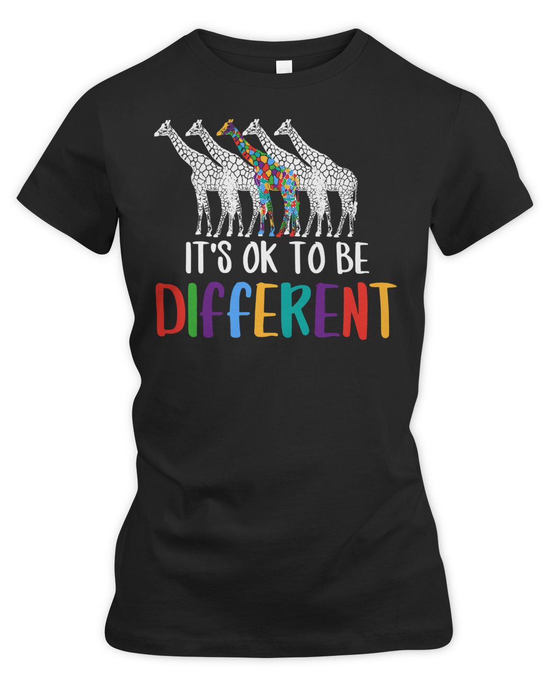 Autism Autistic Giraffe Its Ok To Be Different Autism Awareness Kids ...