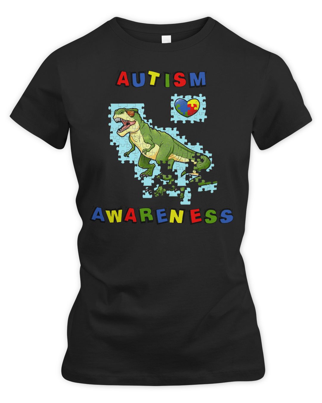 TRex Dinosaur Puzzle Pieces Autistic Autism Awareness | SenPrints TRex Dinosaur Puzzle Pieces Autistic Autism Awareness | SenPrints