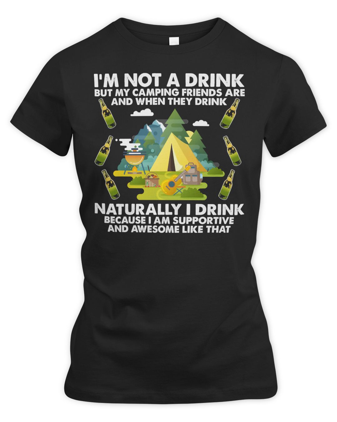 Camping Travel Im Not A Drunk Camping Friends Camp 9 camp | teecodo
