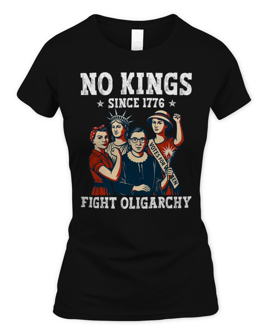 No Kings Fight Oligarchy Feminist
