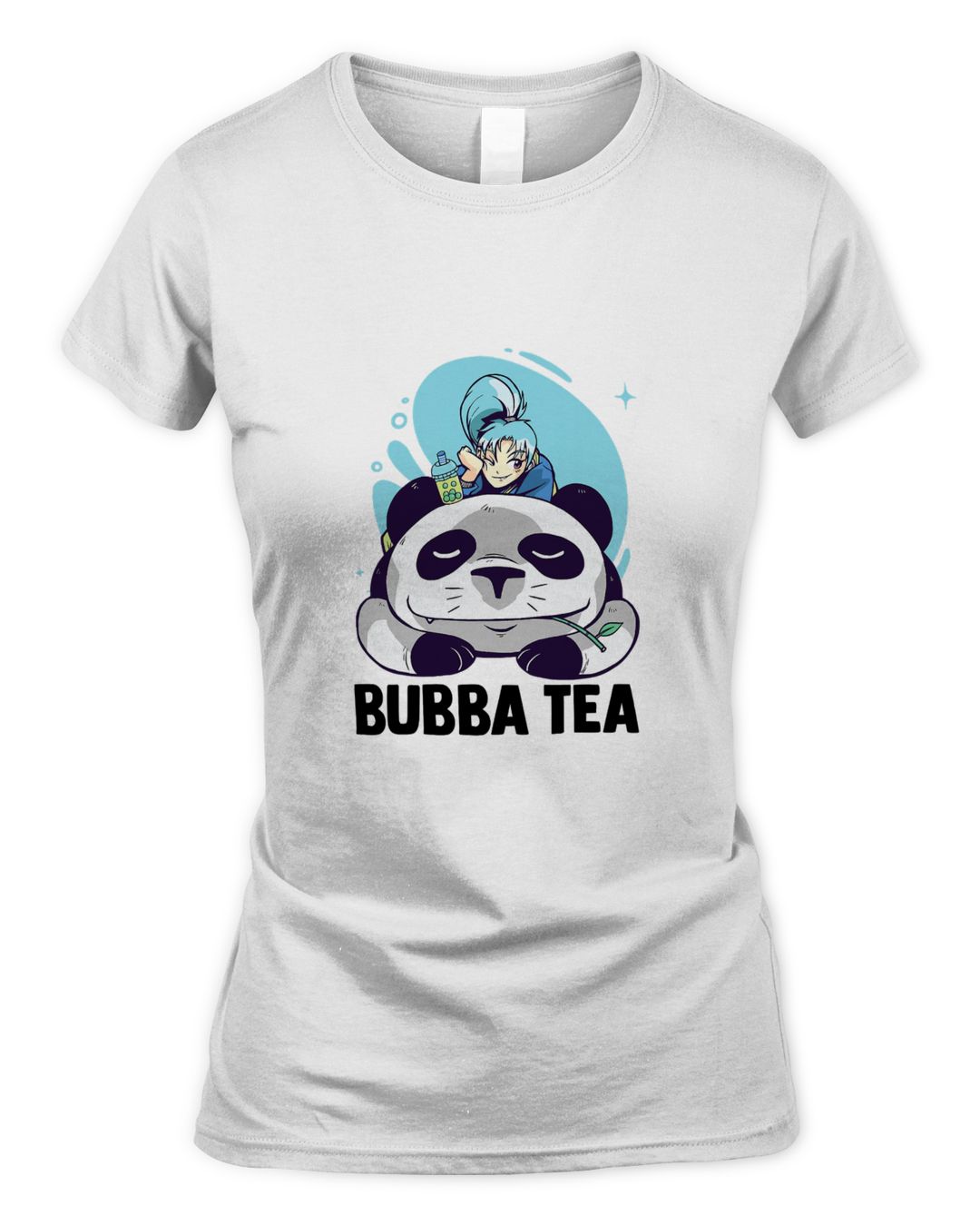 Bubba Tea - Anime Animals - Pandas Japanese Aesthetics T-Shirt Women's ...