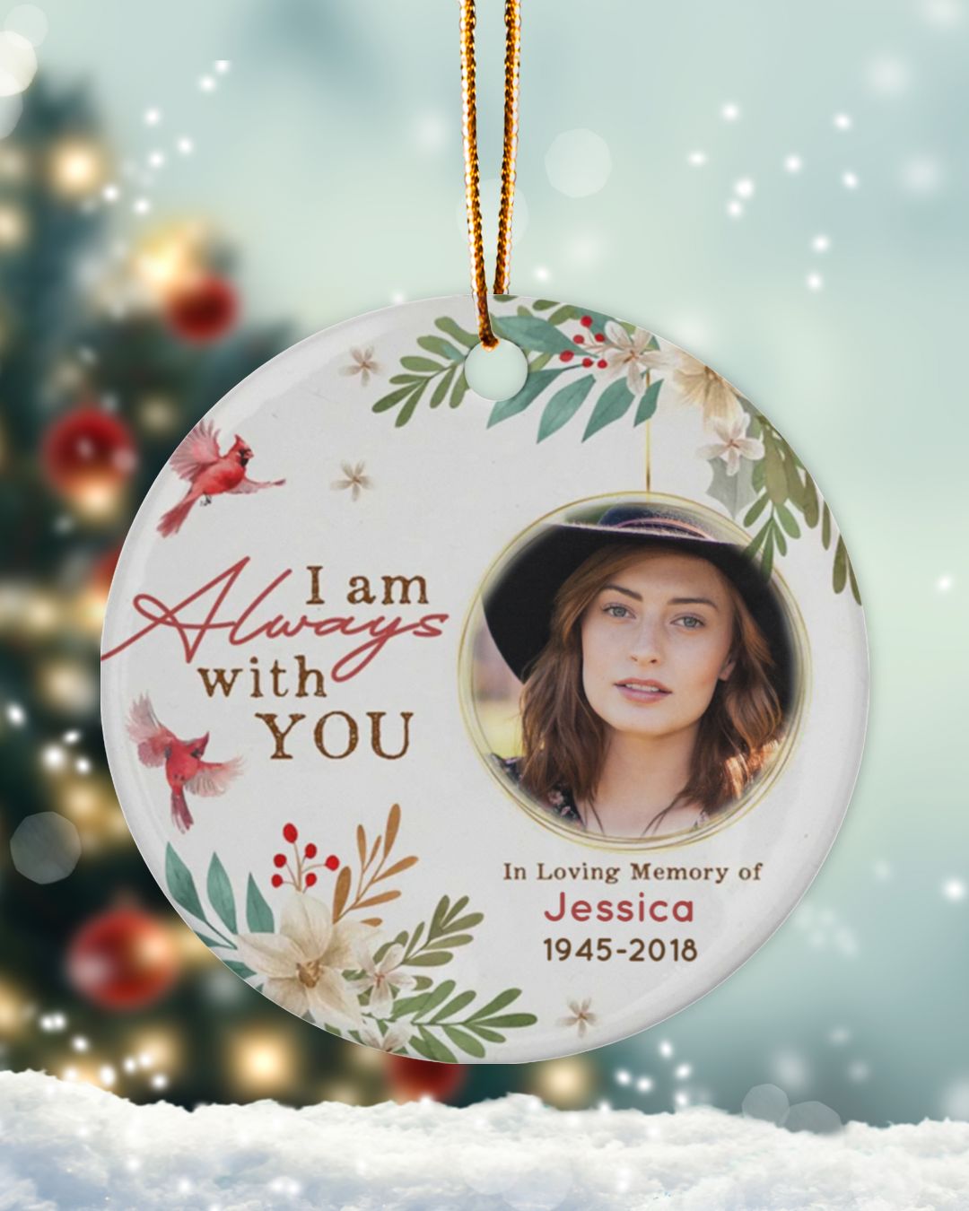 Personalized Custom Photo Memorial In Loving Memory Butterfly Ceramic ...