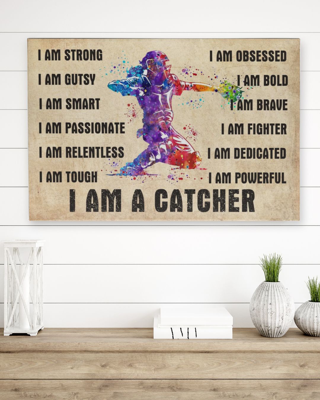 [Softball] - P005- I Am A Catcher (Poster/Canvas)