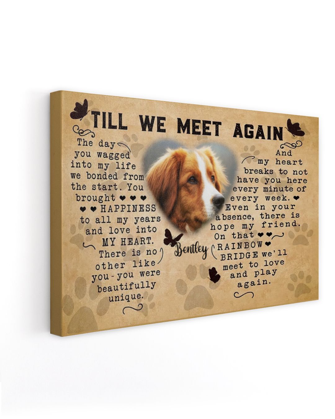 Personalized Custom Till We Meet Again The Day You Wagged Into Dog Cat ...
