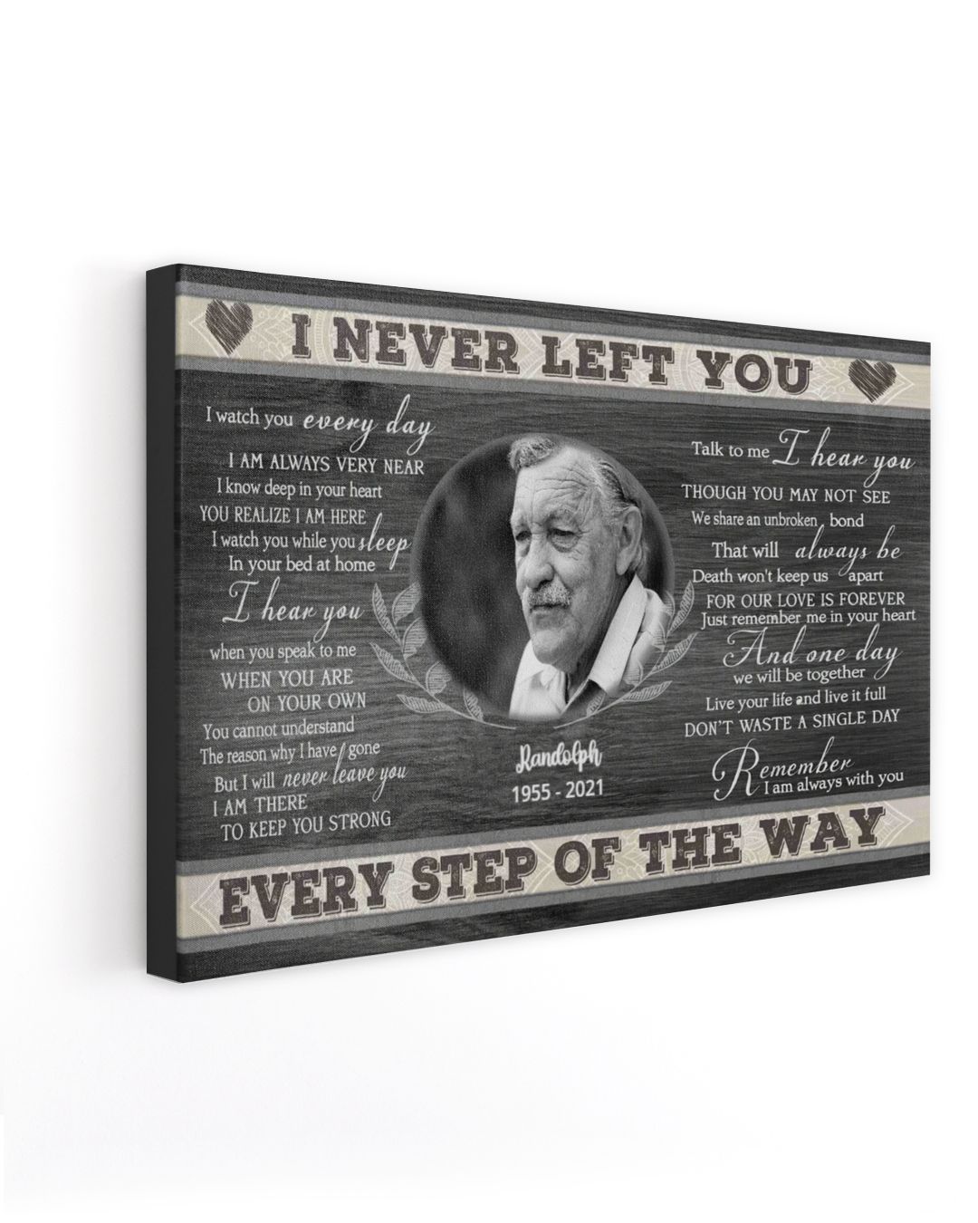 Personalized Custom I Never Left You Poem Memorial Canvas Art FC77 ...