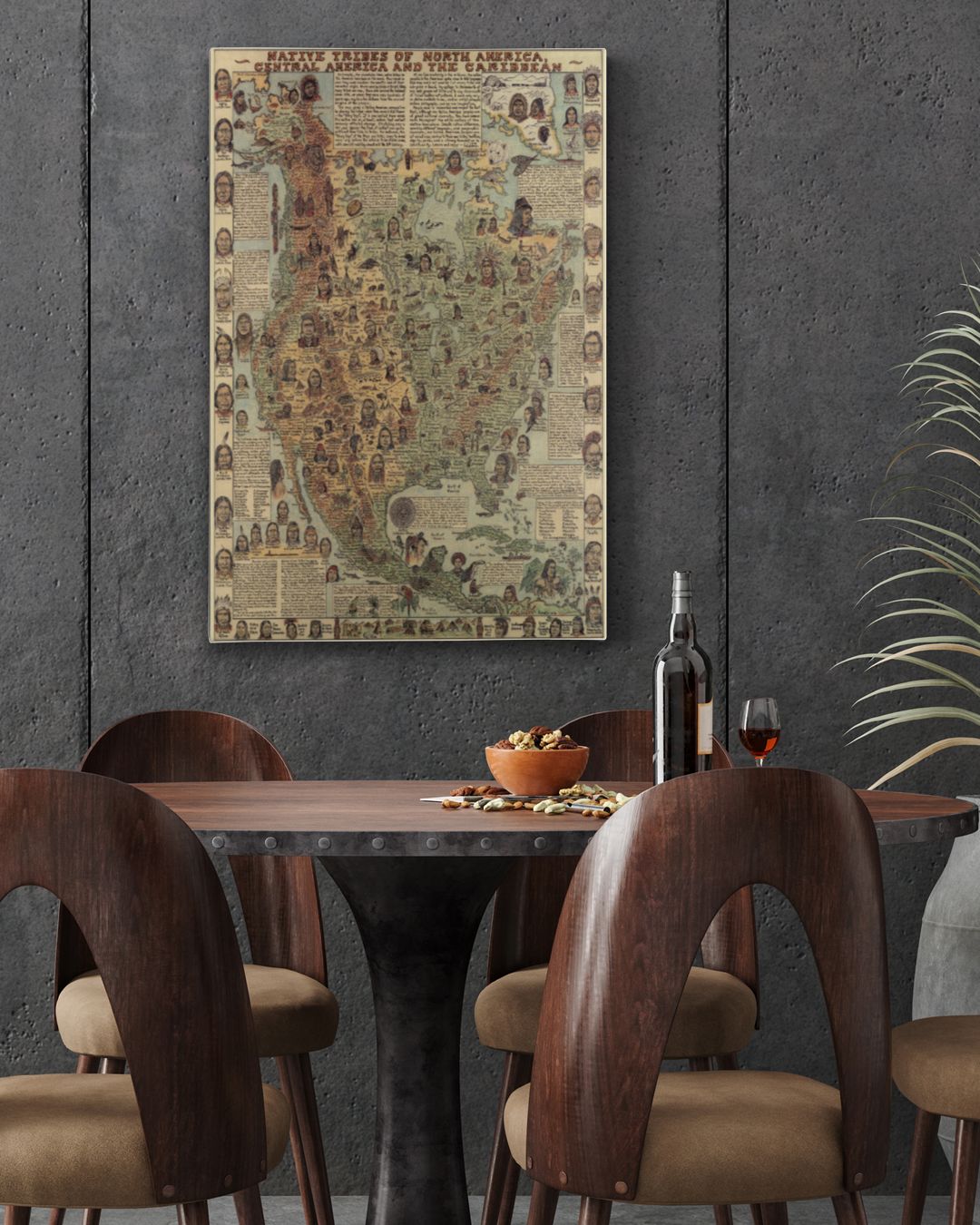 Native Tribes of North American central America and the Caribbean Maps ...