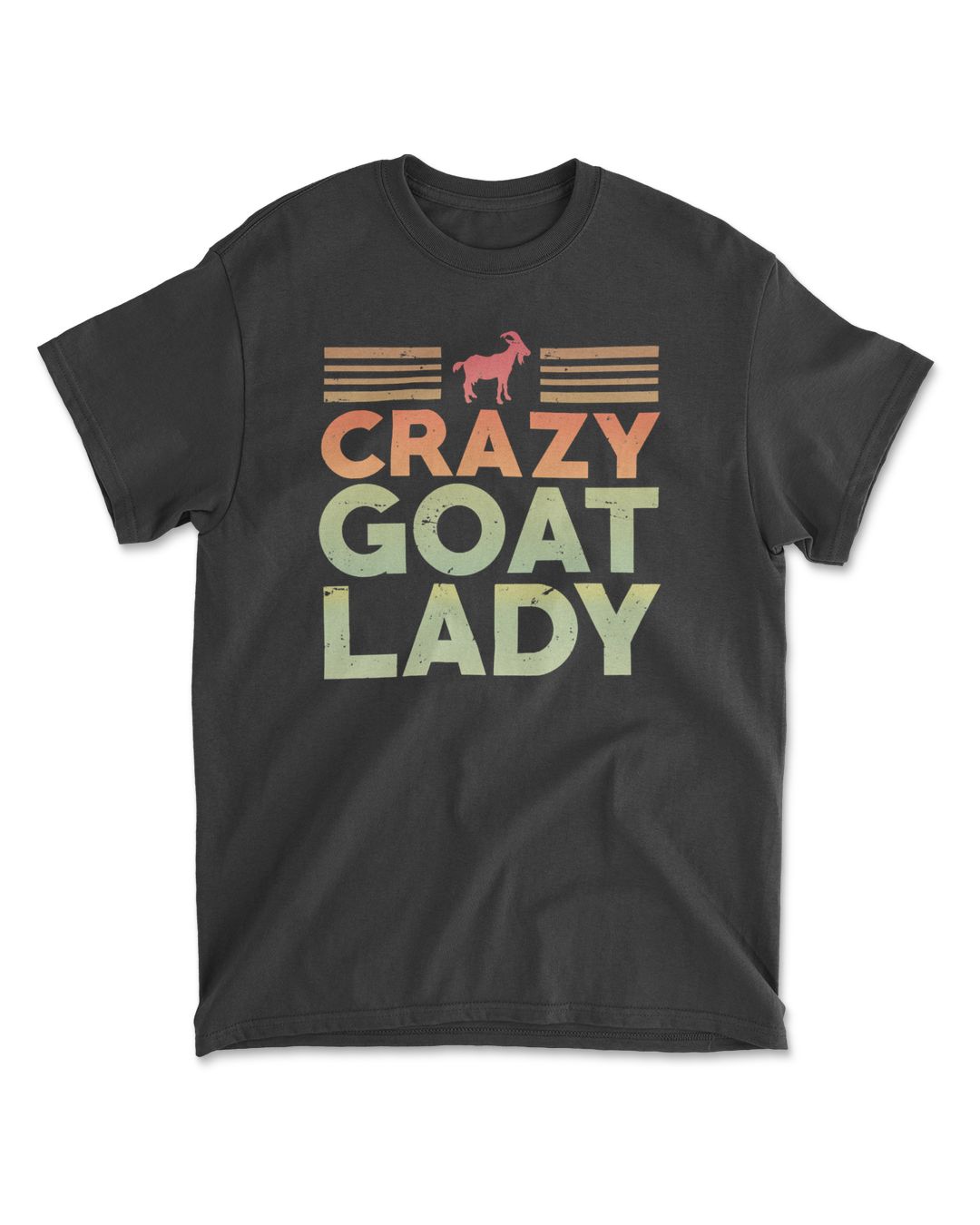Goat Crazy Goat Lady Funny Vintage Goat Design 357 Cattle Men's ...