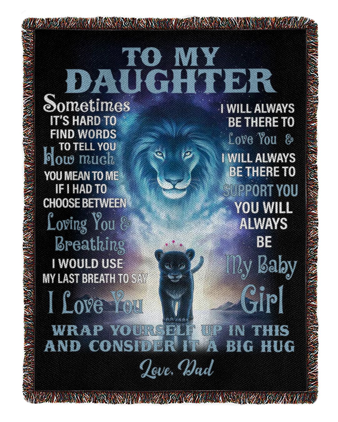 To My Daughter Love Dad