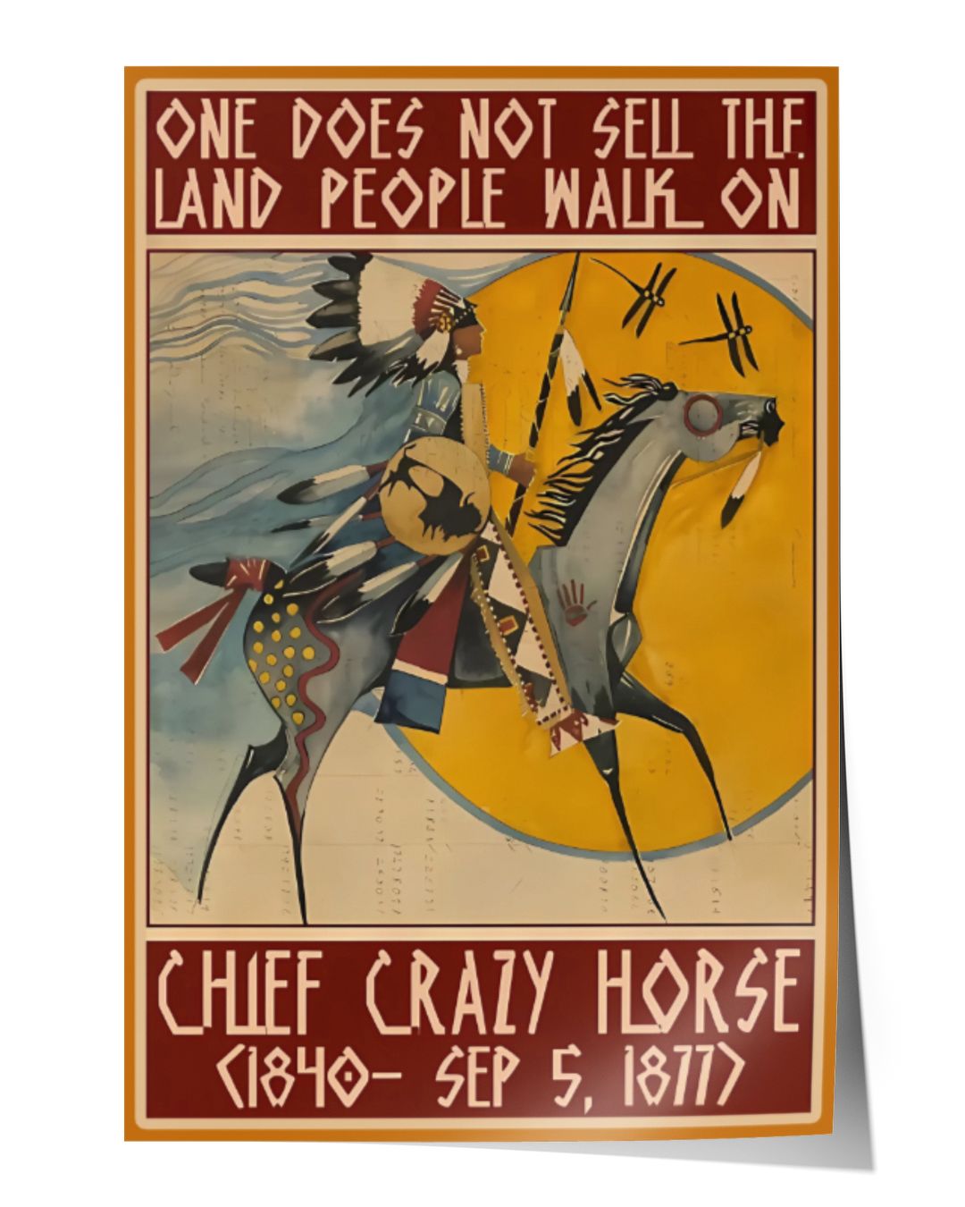The Native American Chief Crazy Horse